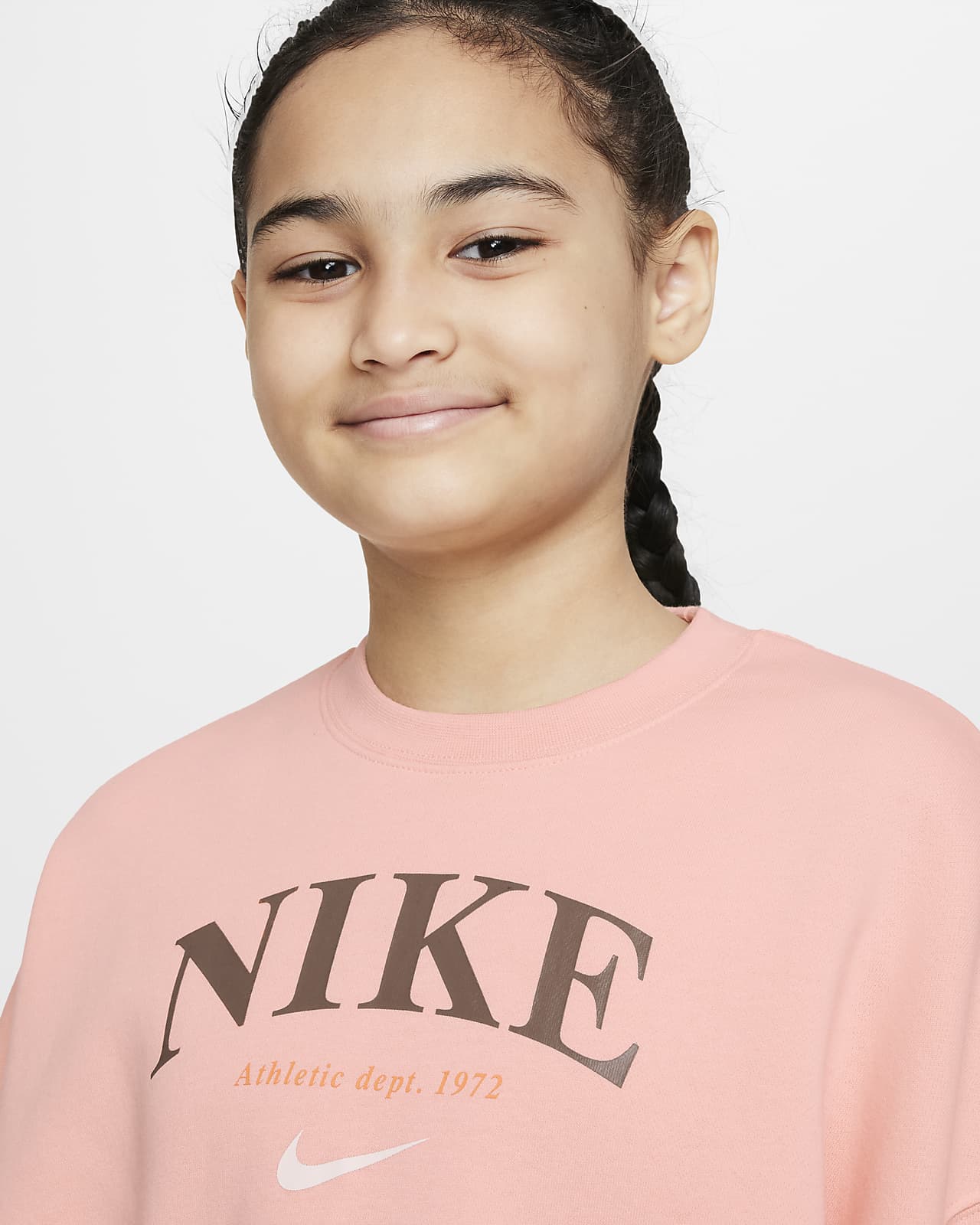 Nike Sportswear Trend Older Kids Girls Fleece Sweatshirt Nike SK