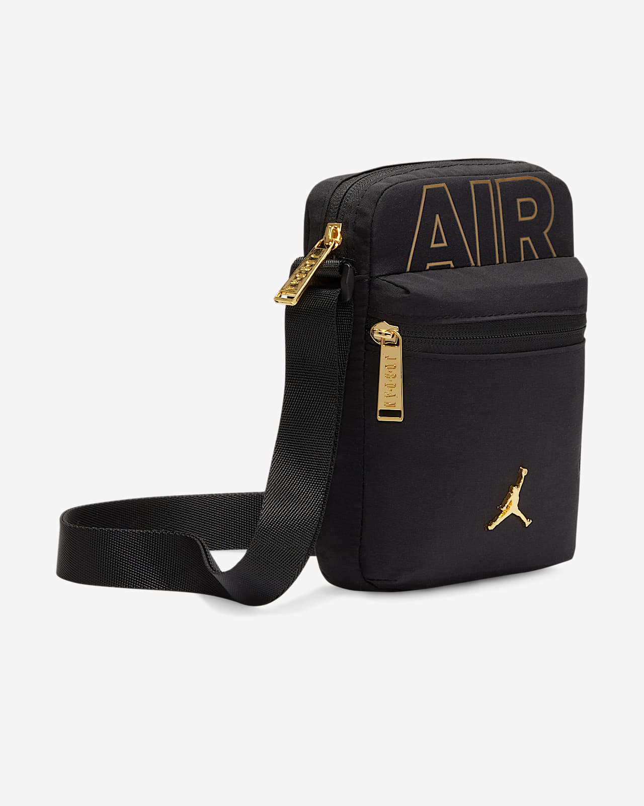 Jordan Black&Gold Cross-body Bag Cross-body Bag (1L). Nike GB