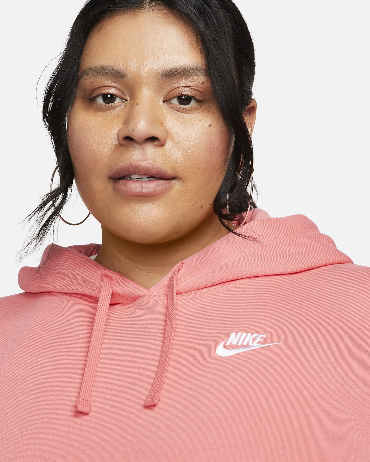 Nike Sportswear Club Fleece Womens Pullover Hoodie Plus Size Nike Ae