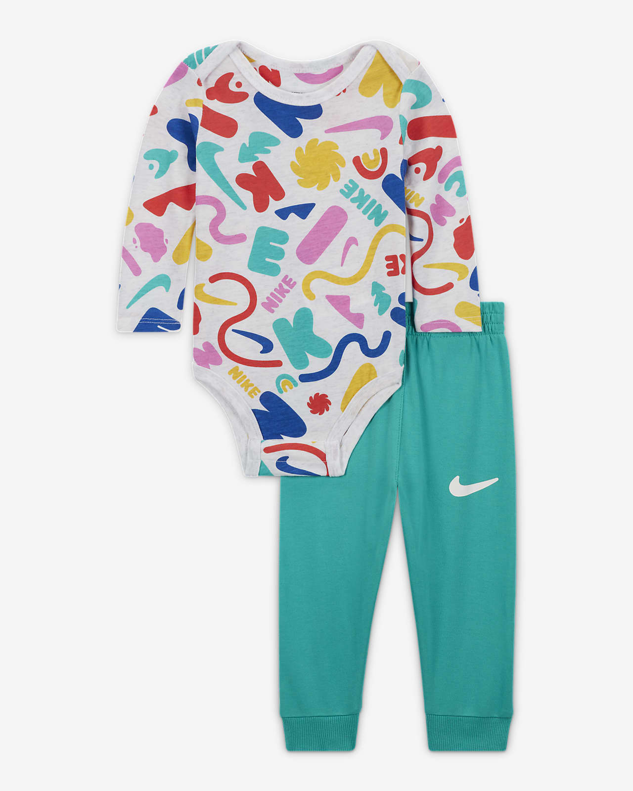 Nike Sportswear Primary Play Bodysuit and Pants Set tweedelige babyset. Nike NL