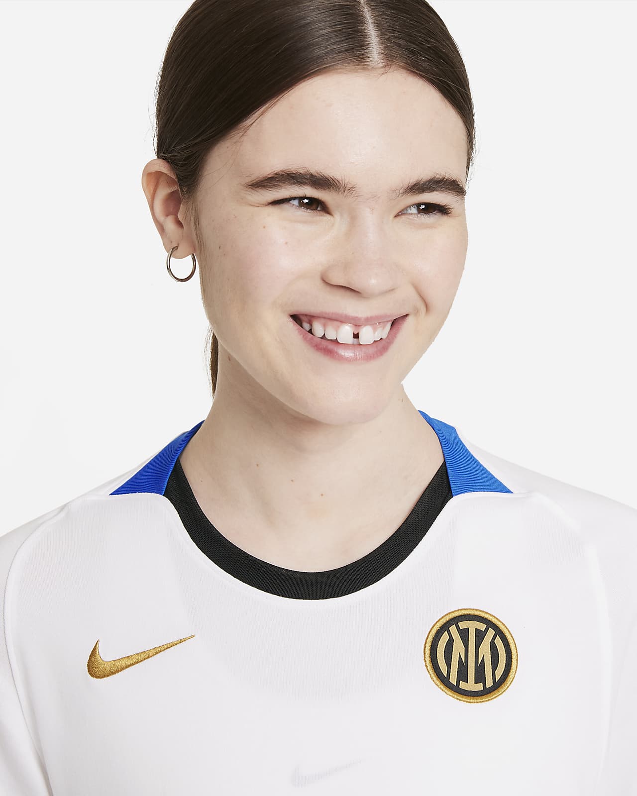 Inter Milan Women's Nike Dri-FIT Short-Sleeve Football Top. Nike PT