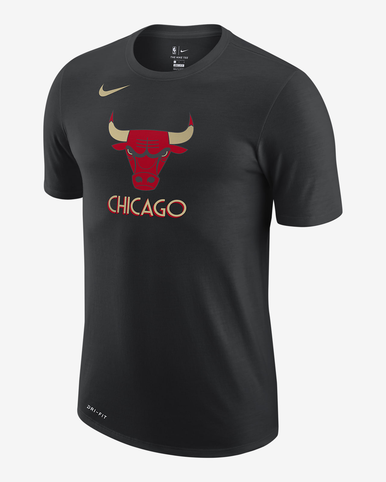 Мужская футболка Nike НБА Dri-FIT Chicago Bulls City Edition Logo. Nike RU