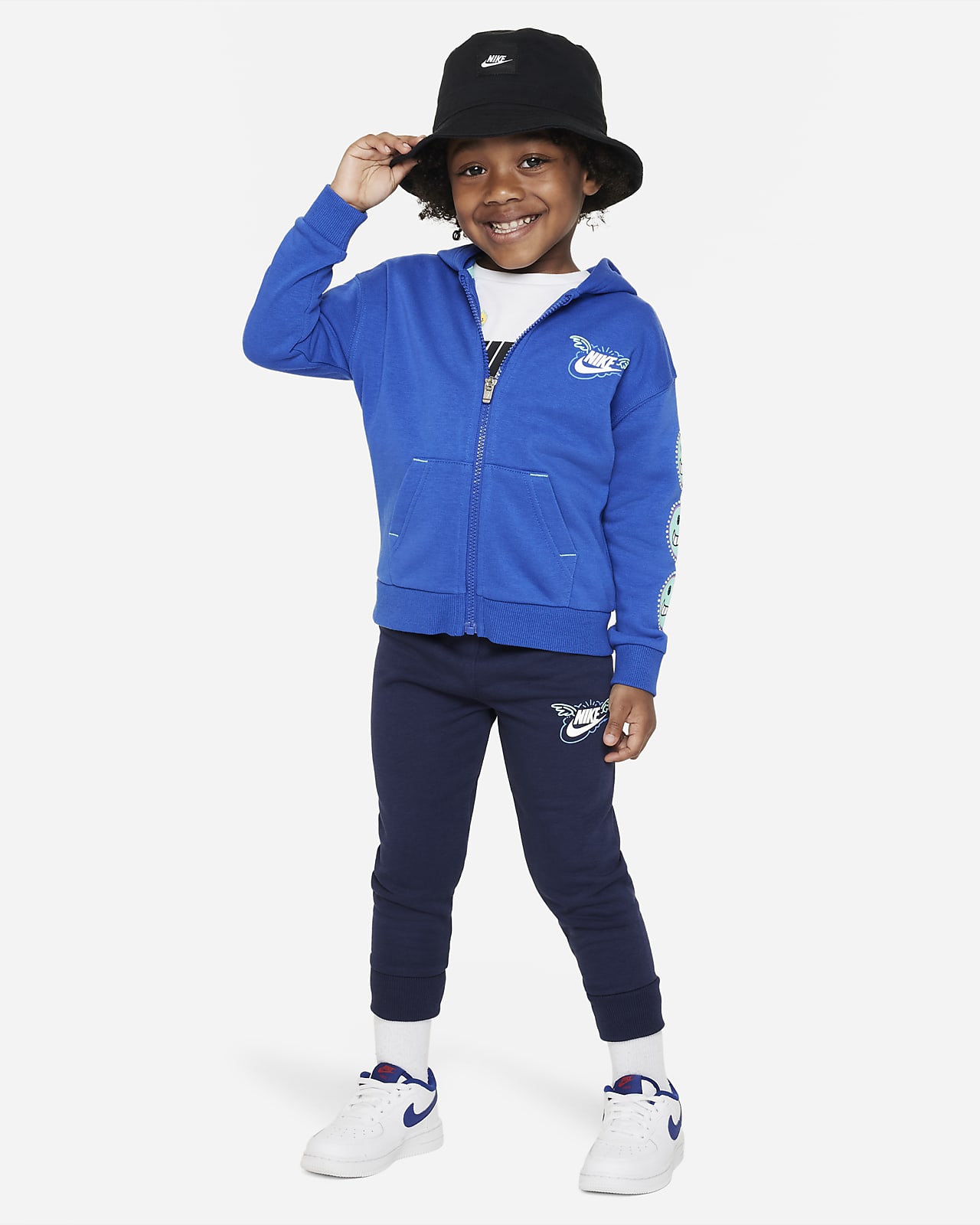 Nike Sportswear 'Art of Play' French Terry Full-Zip Set Younger Kids' 2 ...