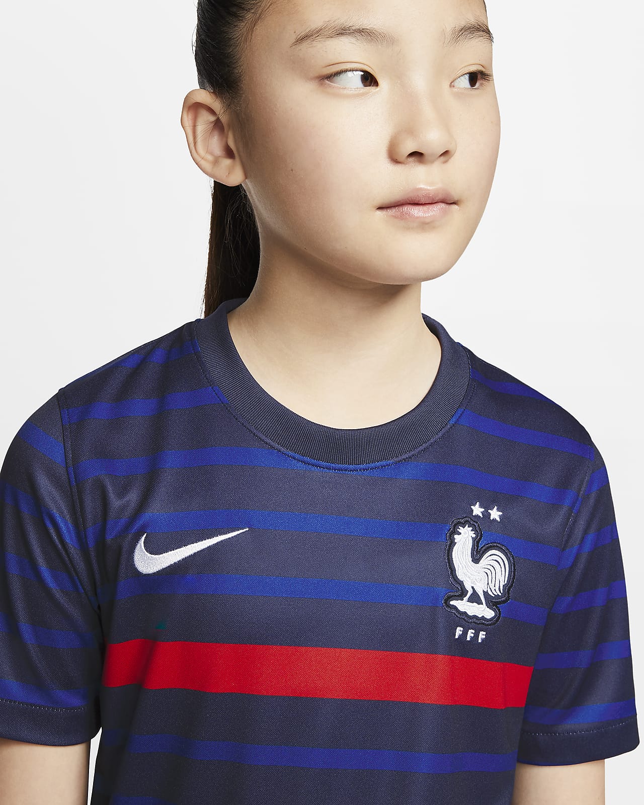 FFF 2020 Stadium Home Older Kids' Football Shirt. Nike SI