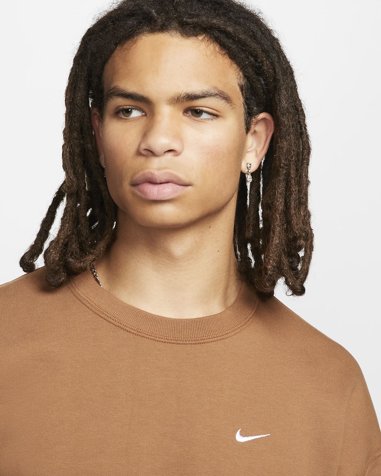 Nike Solo Swoosh Men's Fleece Crew. Nike LU