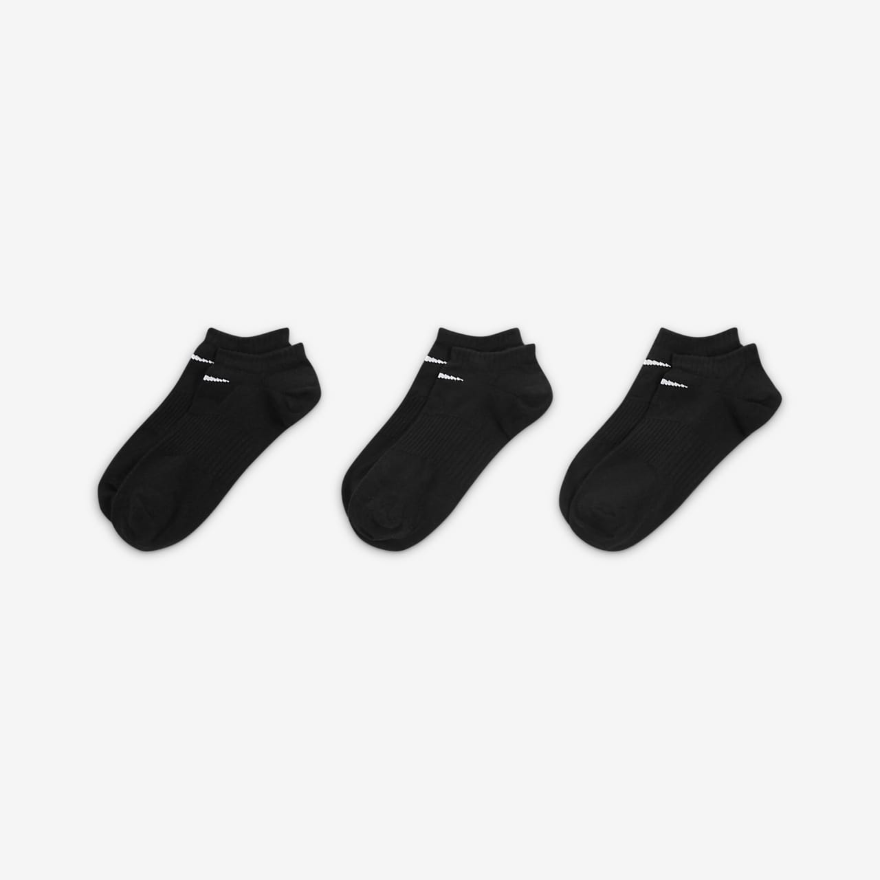 Nike Performance Lightweight No-Show Trainingssokken (3 paar). Nike BE