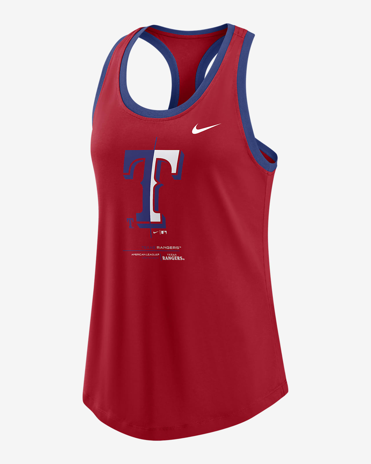 Nike Team Tech (MLB Texas Rangers) Women's Racerback Tank Top. Nike.com