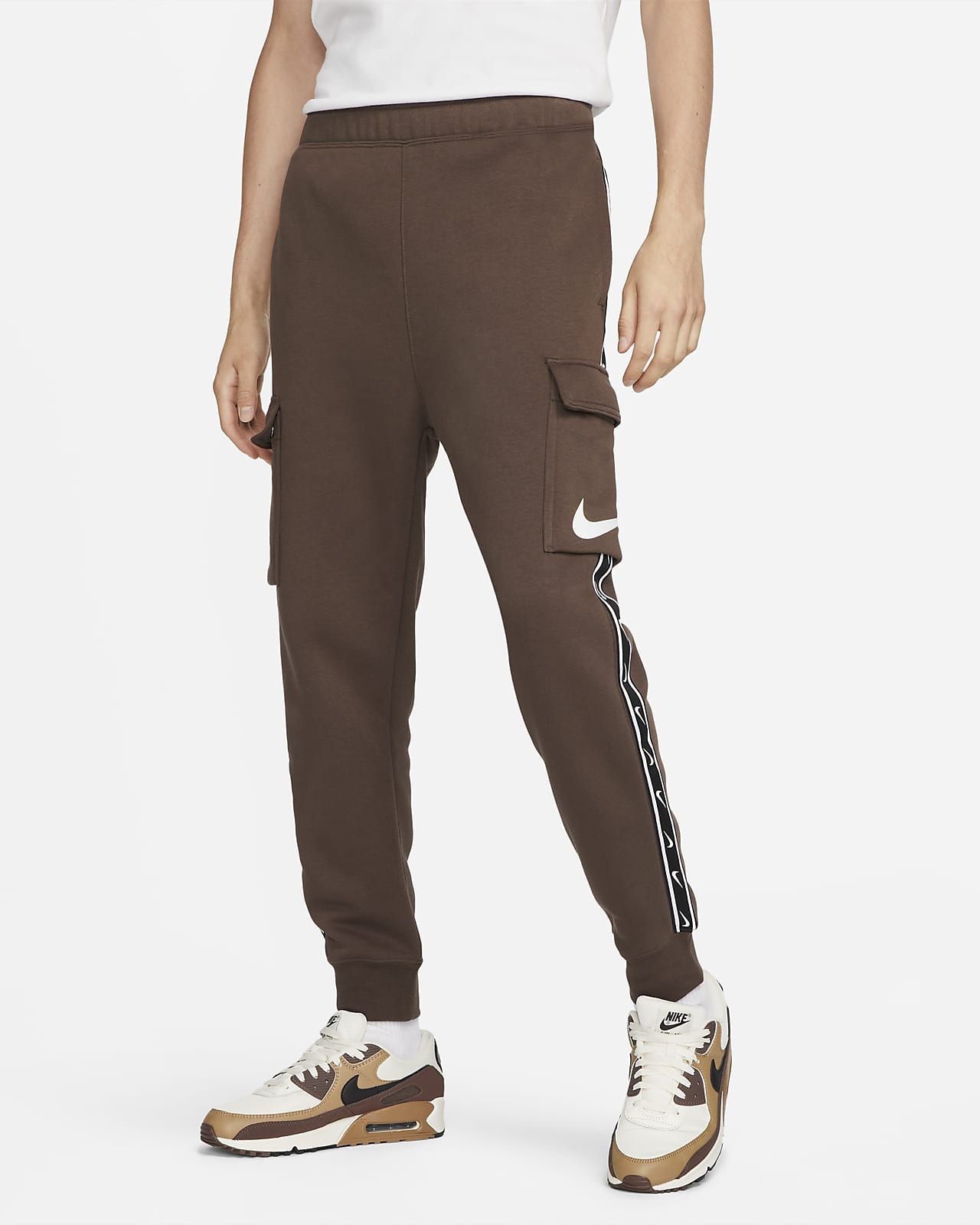 Nike Sportswear Repeat Mens Fleece Cargo Trousers Nike Lu