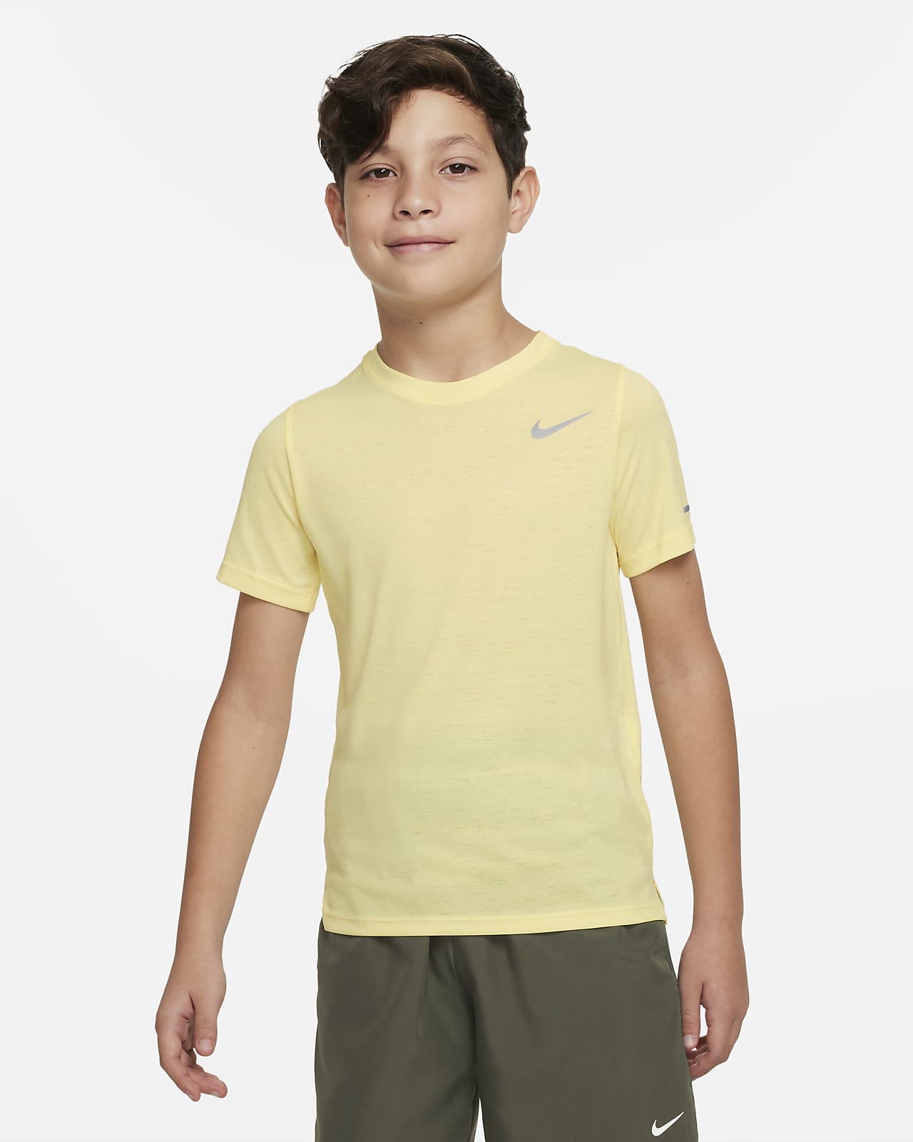 Nike Dri-FIT Miler Older Kids' (Boys') Training Top. Nike CA
