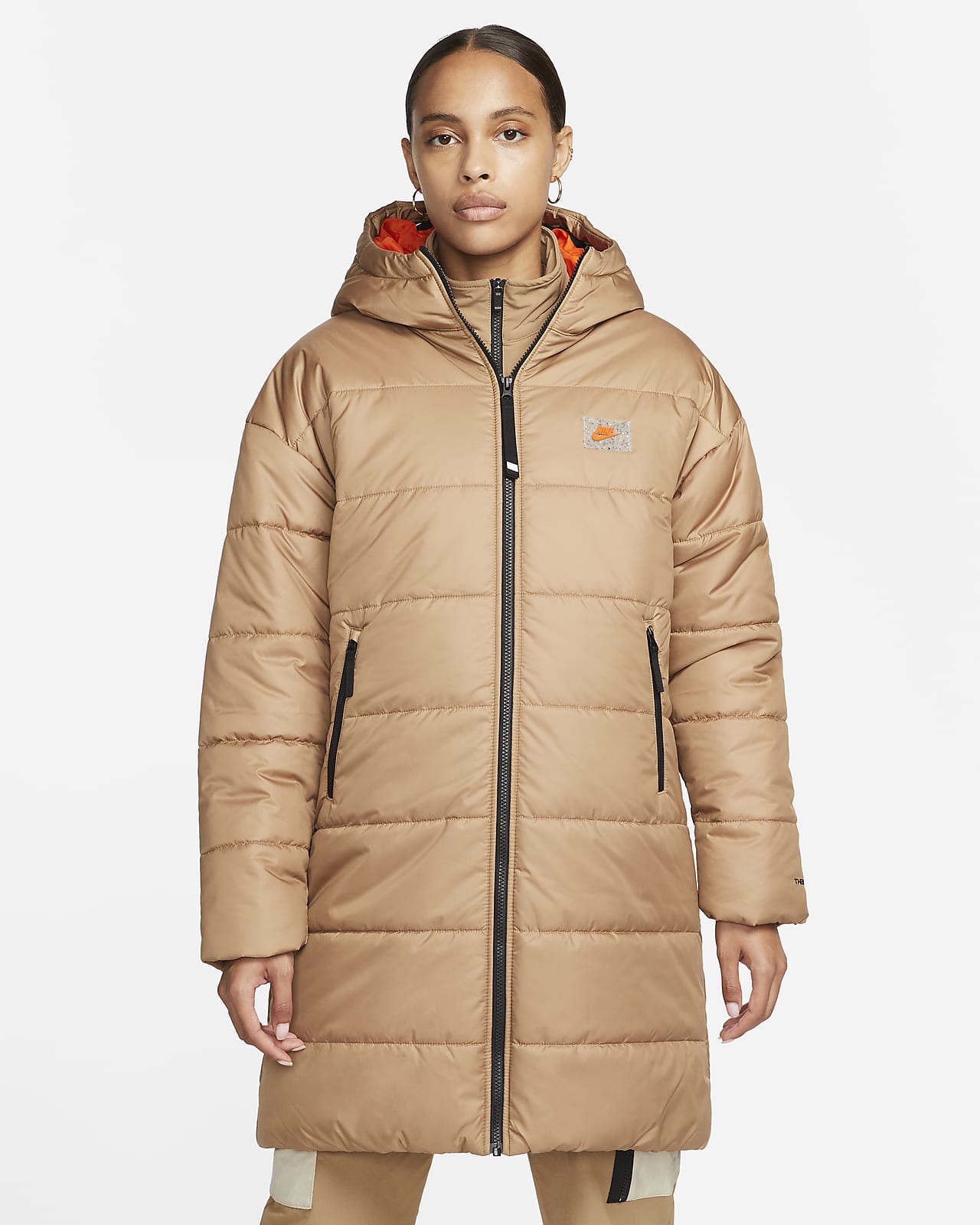 Nike Sportswear Therma-FIT Repel Women's Synthetic-Fill Hooded Parka. Nike PT