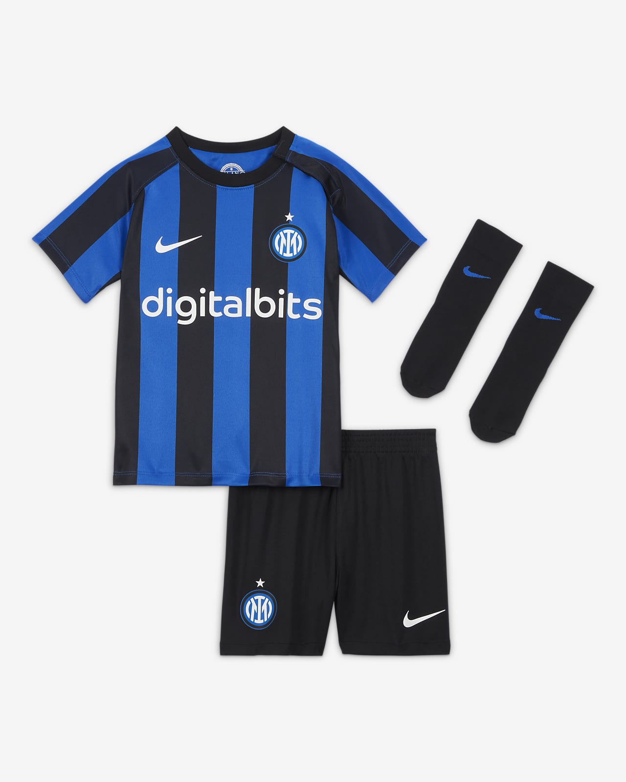 Inter Milan 2022/23 Home Baby/Toddler Nike Football Kit. Nike DK