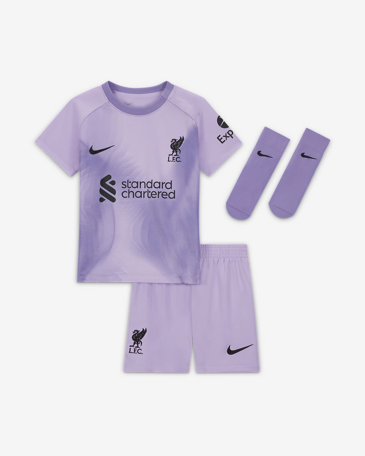 Liverpool F.C. 2022/23 Goalkeeper Baby Football Kit. Nike NL