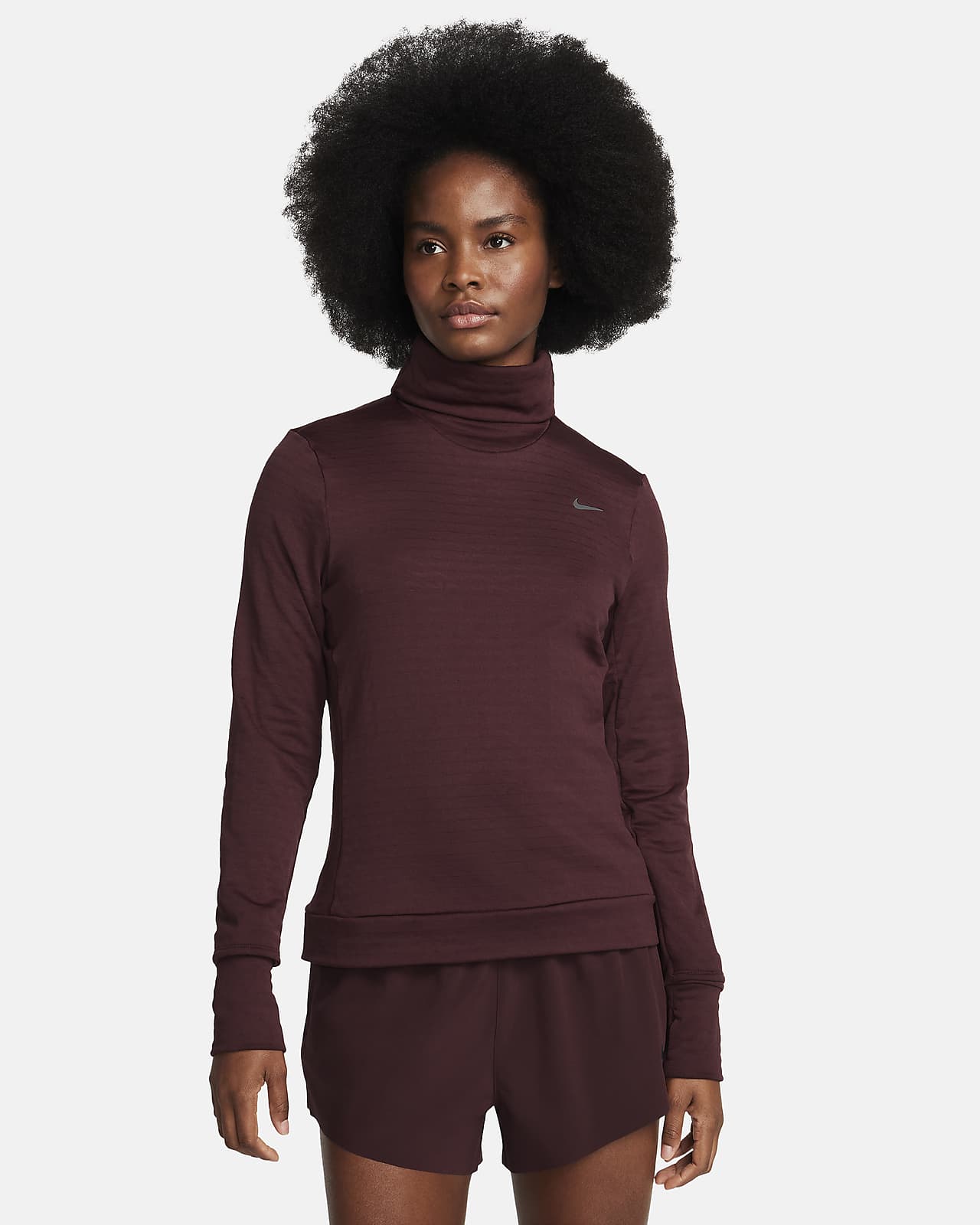 Nike Therma-FIT Swift Women's Turtleneck Running Top. Nike IE