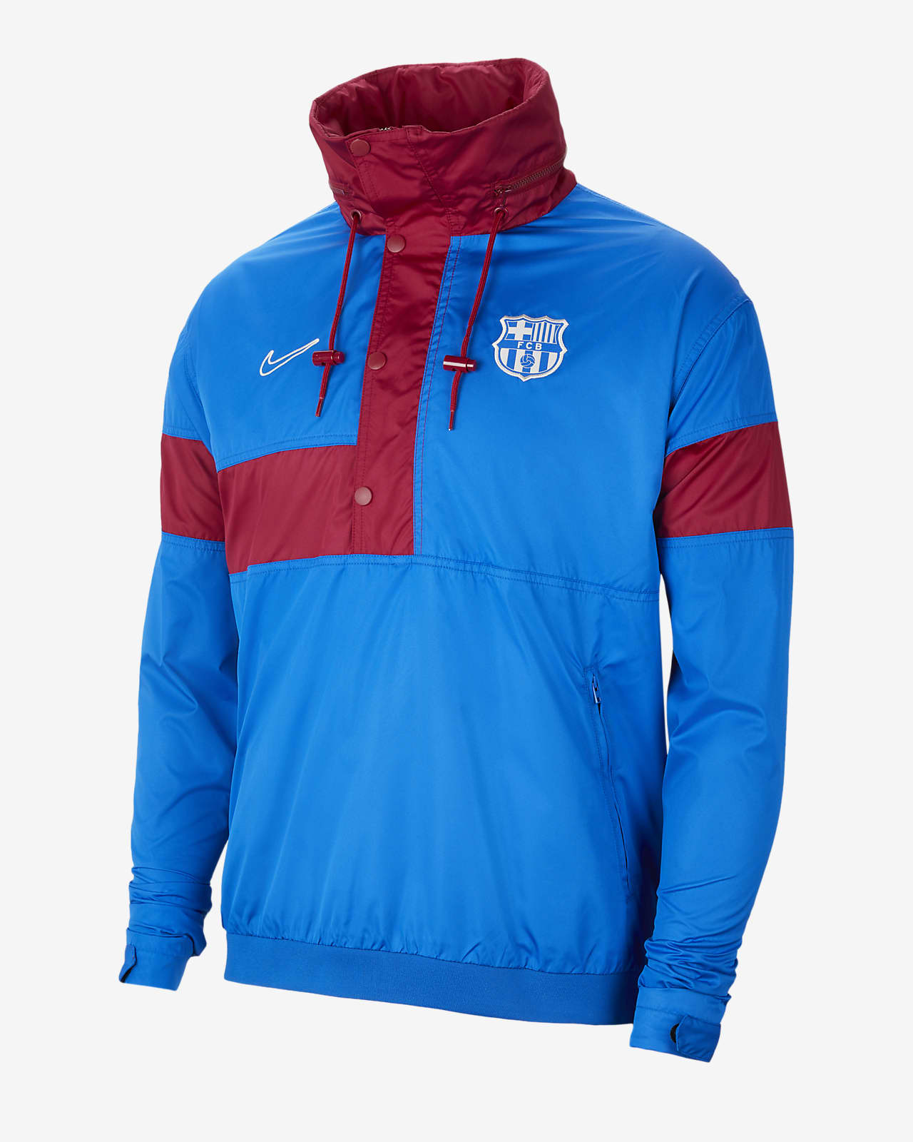 F.C. Barcelona Men's Football Anorak Jacket. Nike HR