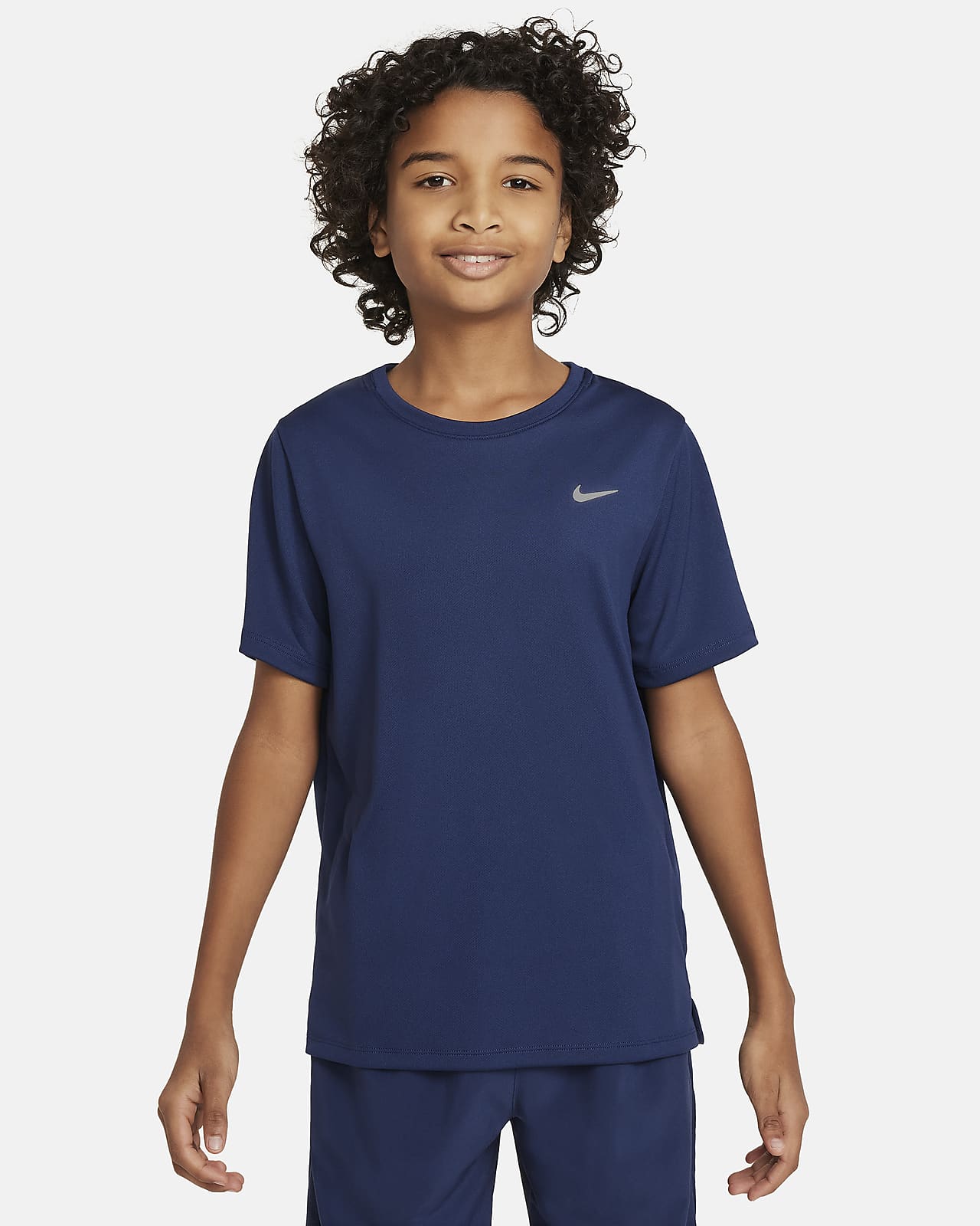 Nike Dri-FIT Miler Older Kids' (Boys') Short-Sleeve Training Top. Nike DK
