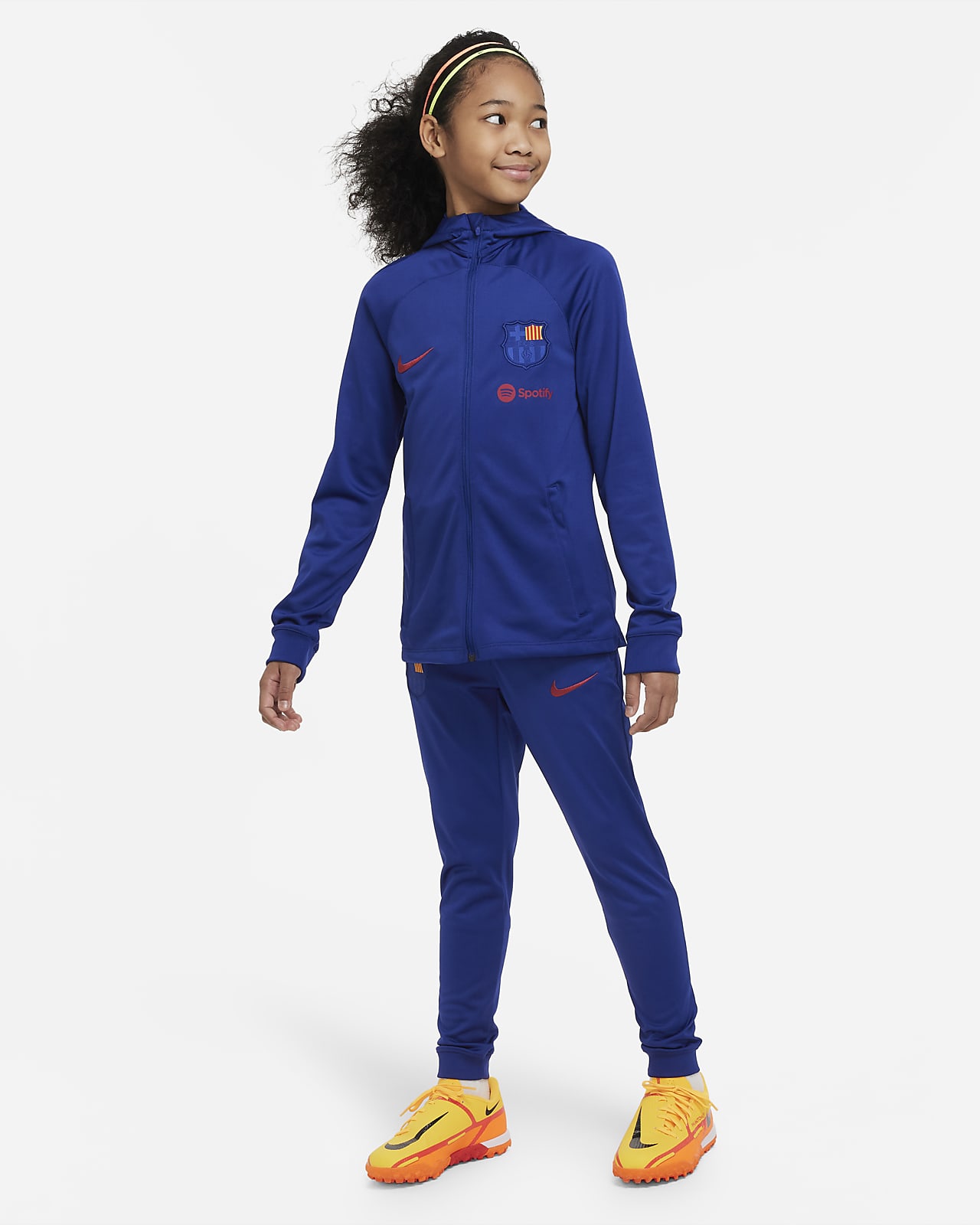 F.C. Barcelona Strike Older Kids' Nike Dri-FIT Football Tracksuit. Nike IE