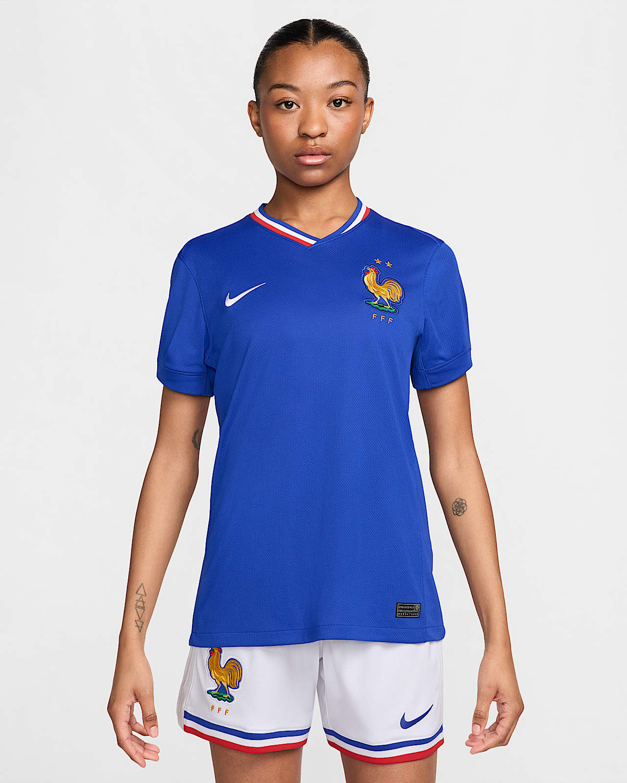 Kylian Mbappé FFF (Men's Team) 2024/25 Stadium Home Women's Nike Dri ...