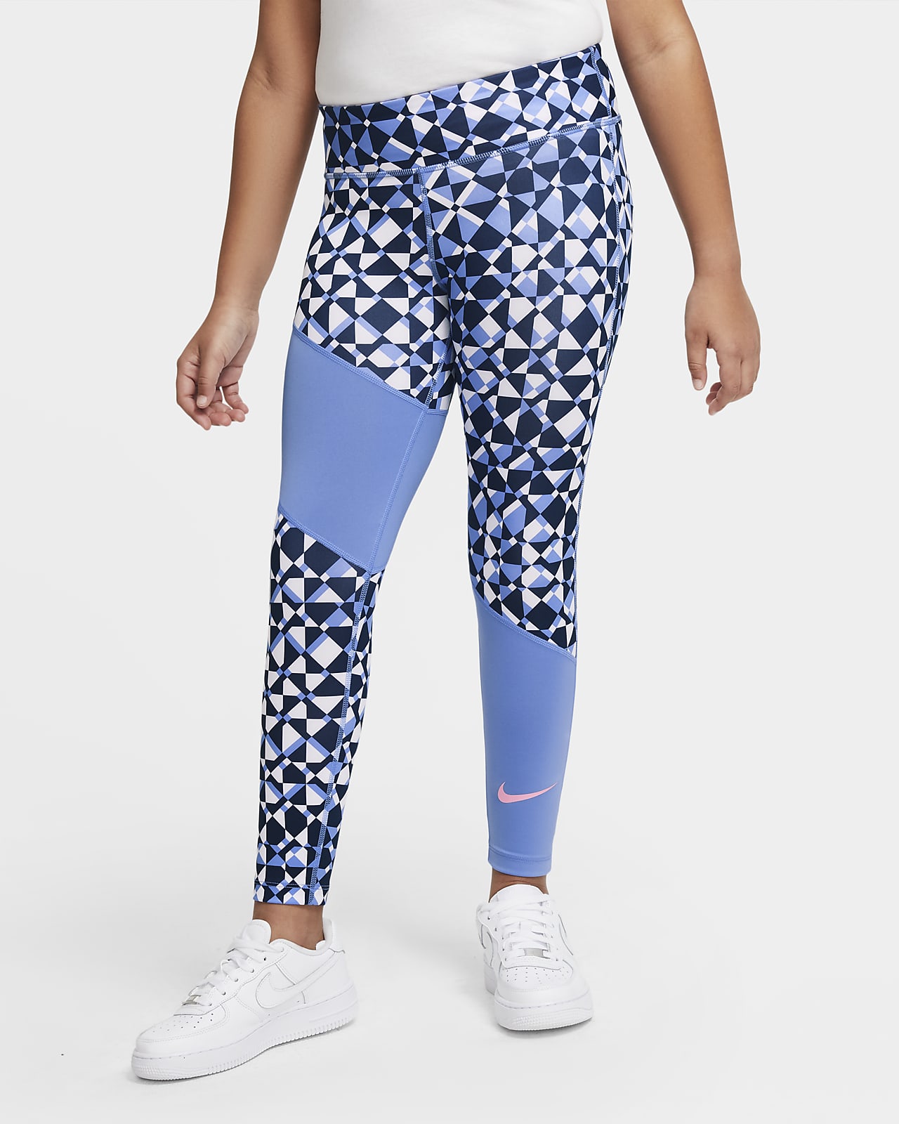 Nike Trophy Big Kids' (Girls') Printed Training Tights (Extended Size ...