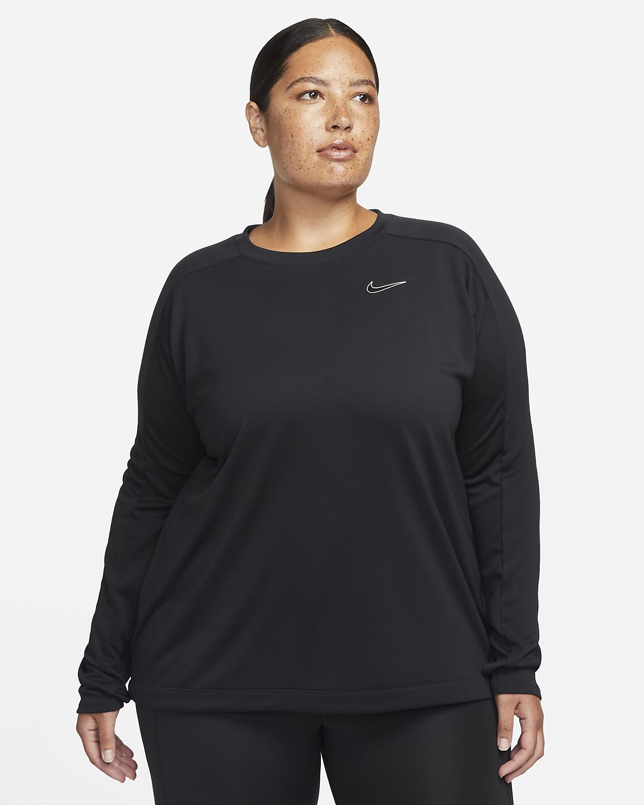 Nike Dri-FIT Swoosh Run Women's Running Mid Layer (Plus Size). Nike AT