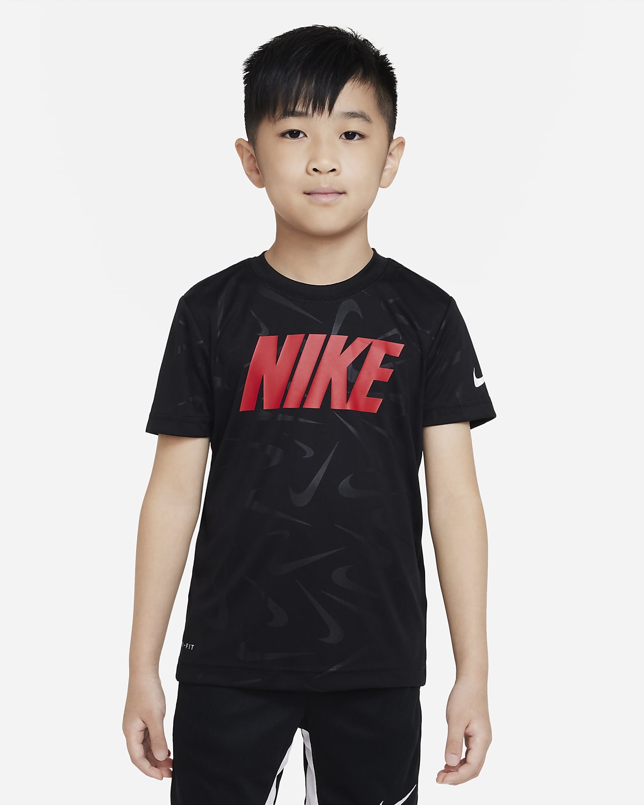 Playera Dri-FIT Swooshfetti para niños talla pequeña Nike. Nike.com
