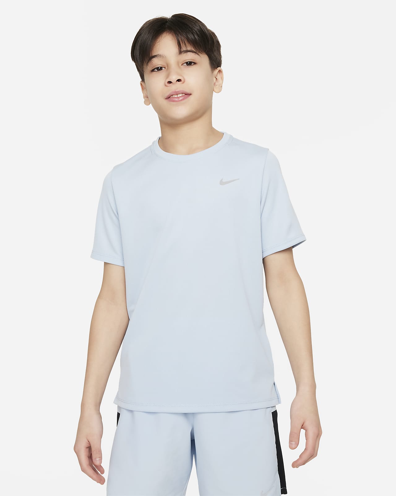 Nike Dri-FIT Miler Part superior de màniga curta d'entrenament - Nen ...