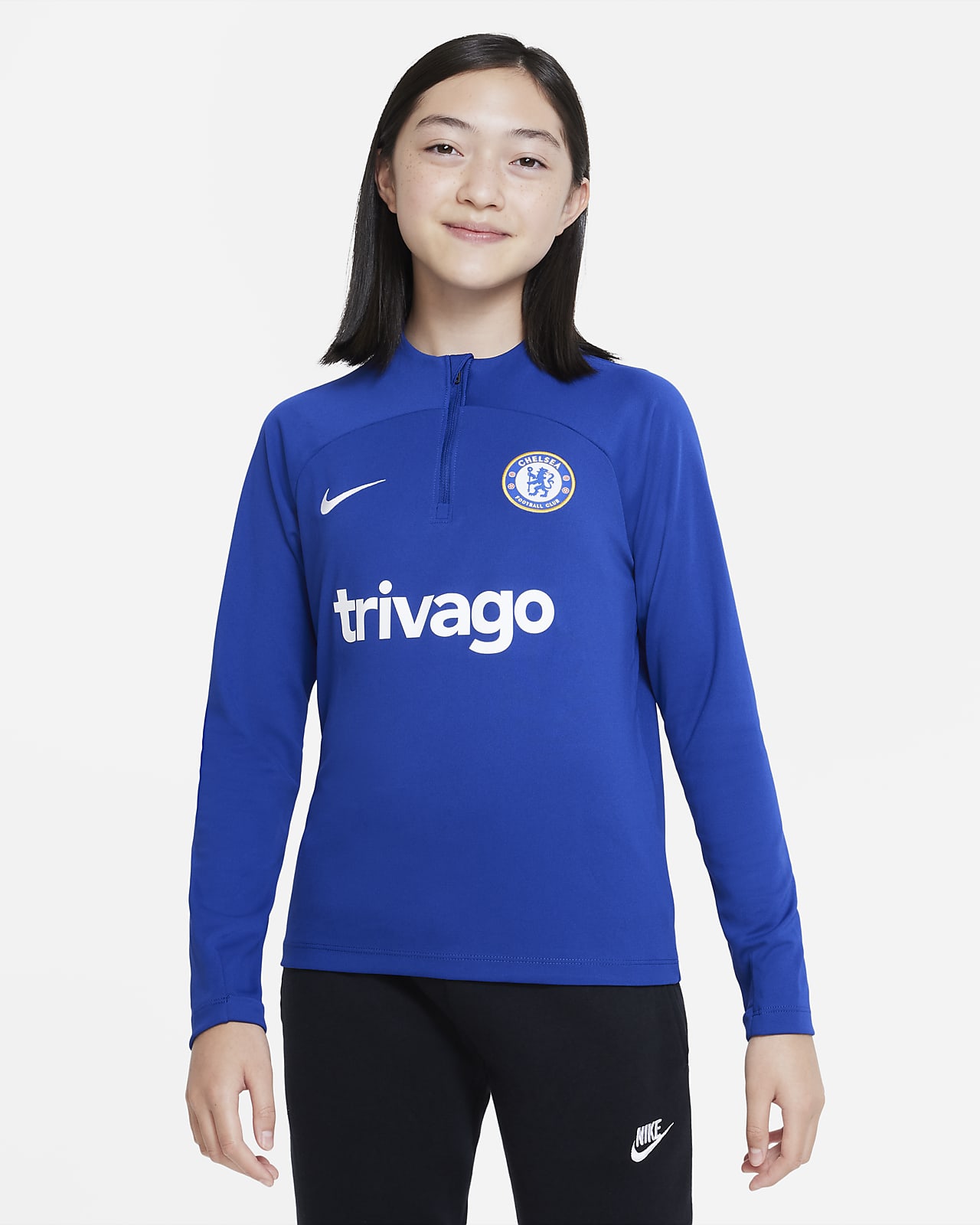 Chelsea F.C. Academy Pro Older Kids' Nike Dri-FIT Football Drill Top ...