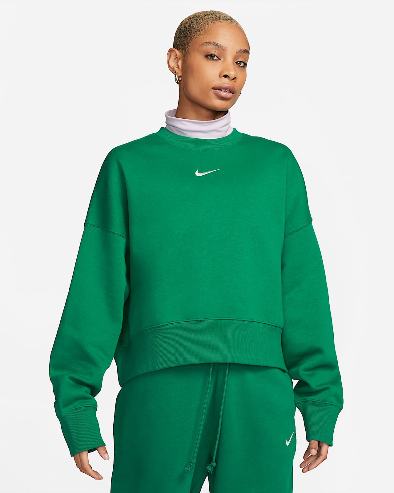 Nike Sportswear Phoenix Fleece Women's Over-Oversized Crew-Neck Sweatshirt. Nike NL