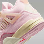 Jordan 4 Retro "Pearl Pink and Iced Carmine" Little Kids' Shoes. Nike JP
