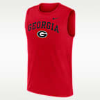 Georgia Primetime Arch Legend Men's Nike Dri-FIT College Muscle Tank ...