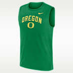 Camiseta sin mangas universitaria Nike Dri-FIT para hombre Oregon ...