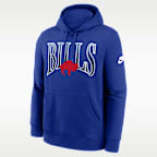 Sudadera con gorro sin cierre Nike de la NFL para hombre Buffalo Bills ...