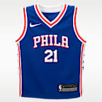 Jersey Nike NBA Swingman Joel Embiid Philadelphia 76ers Icon Edition ...