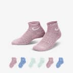 Nike Dri-FIT Little Kids' Ankle Socks (6 Pairs). Nike.com