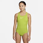 Nike Essential Big Kids' (Girls') Racerback 1-Piece Swimsuit. Nike.com