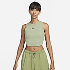 Nike Sportswear Essentials Women's Ribbed Cropped Tank Top. Nike HR