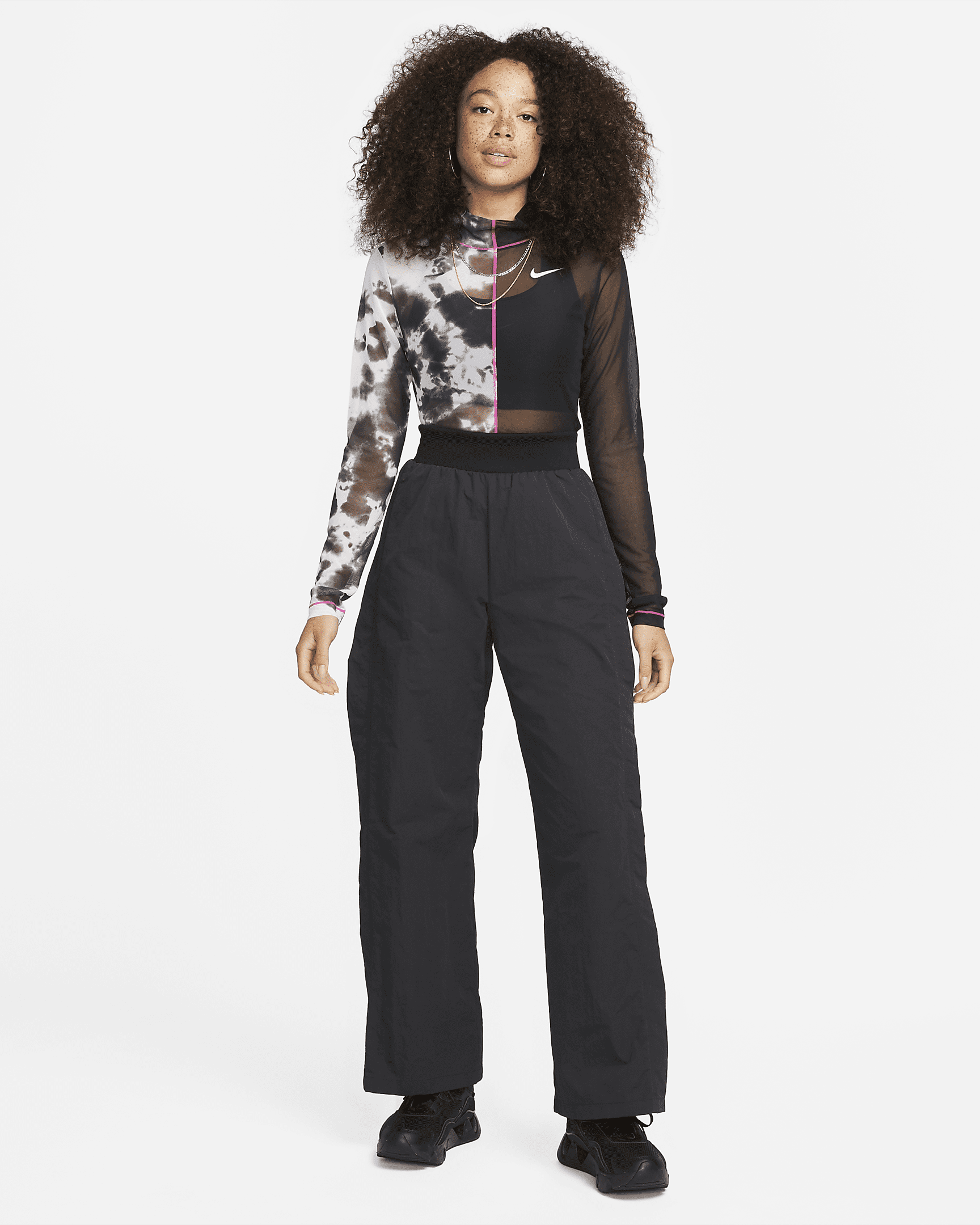 Nike Sportswear Women's Long-Sleeve Patchwork Top. Nike CZ