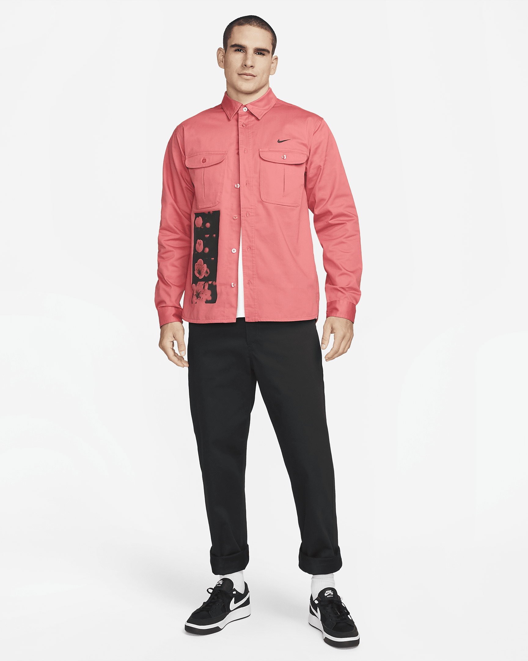 Nike SB Long-Sleeve Woven Skate Top. Nike AE