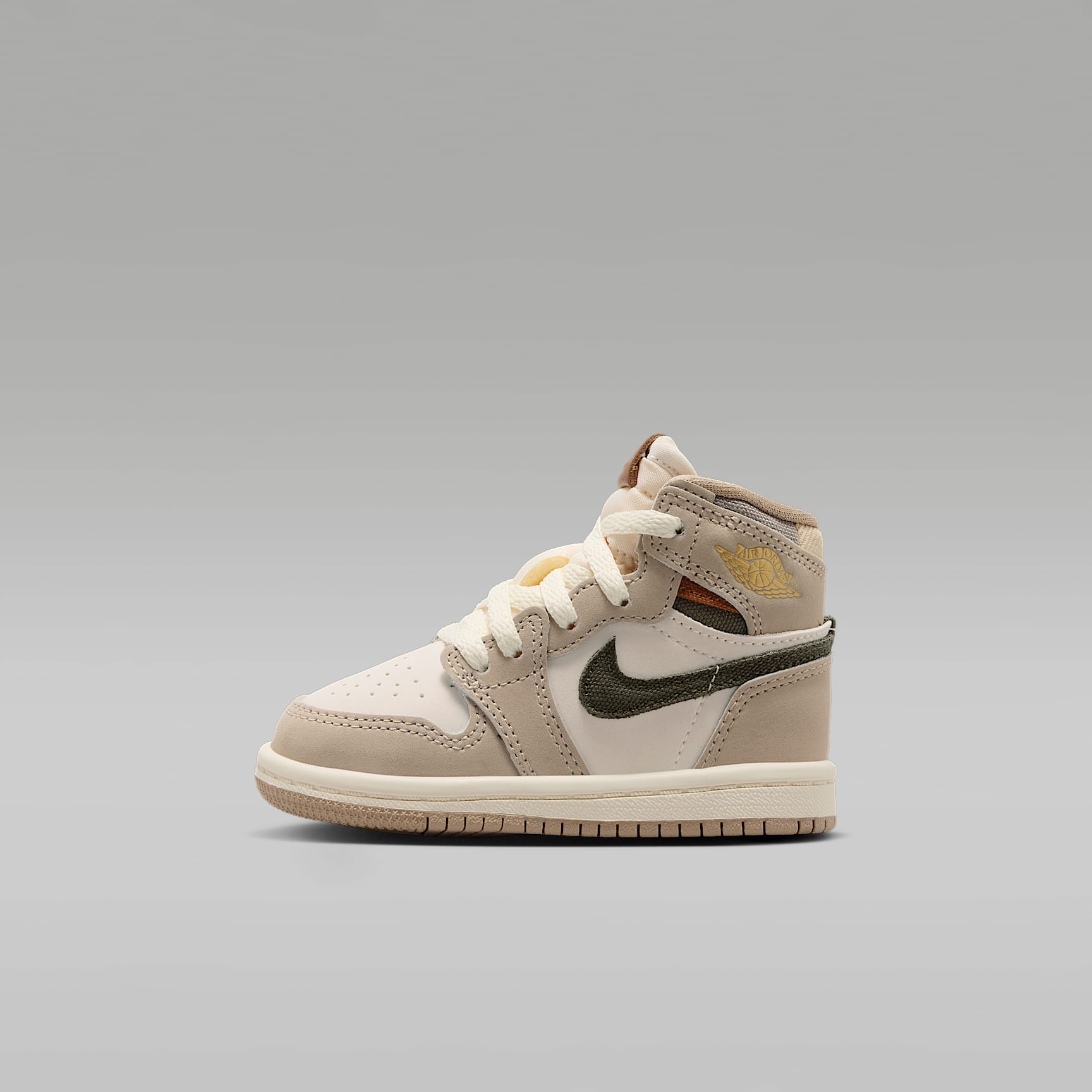Tenis para bebé e infantil Jordan 1 Retro High OG "Khaki". Nike.com