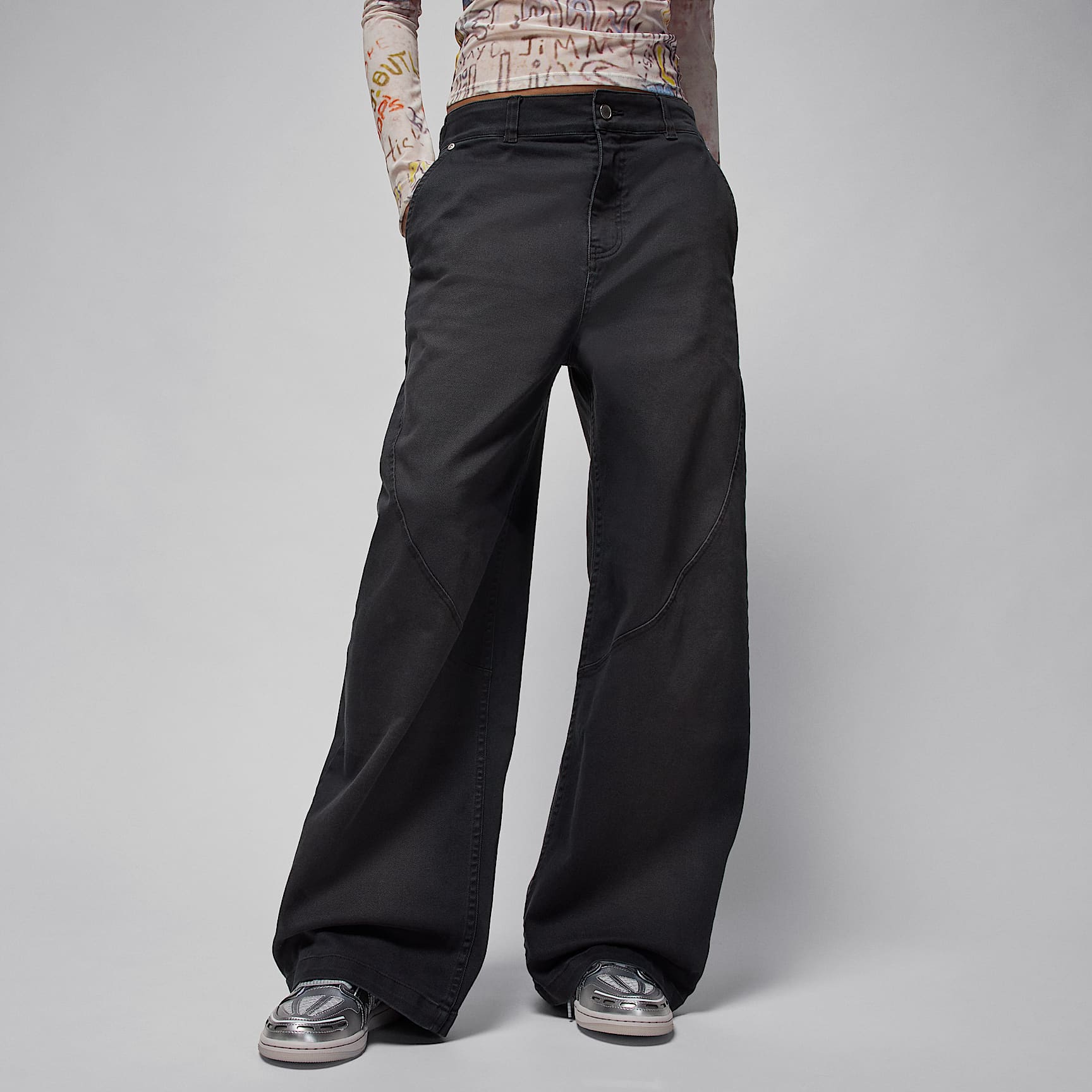 Jordan Flight Women's '91 Wide-Leg Baggy Trousers. Nike VN