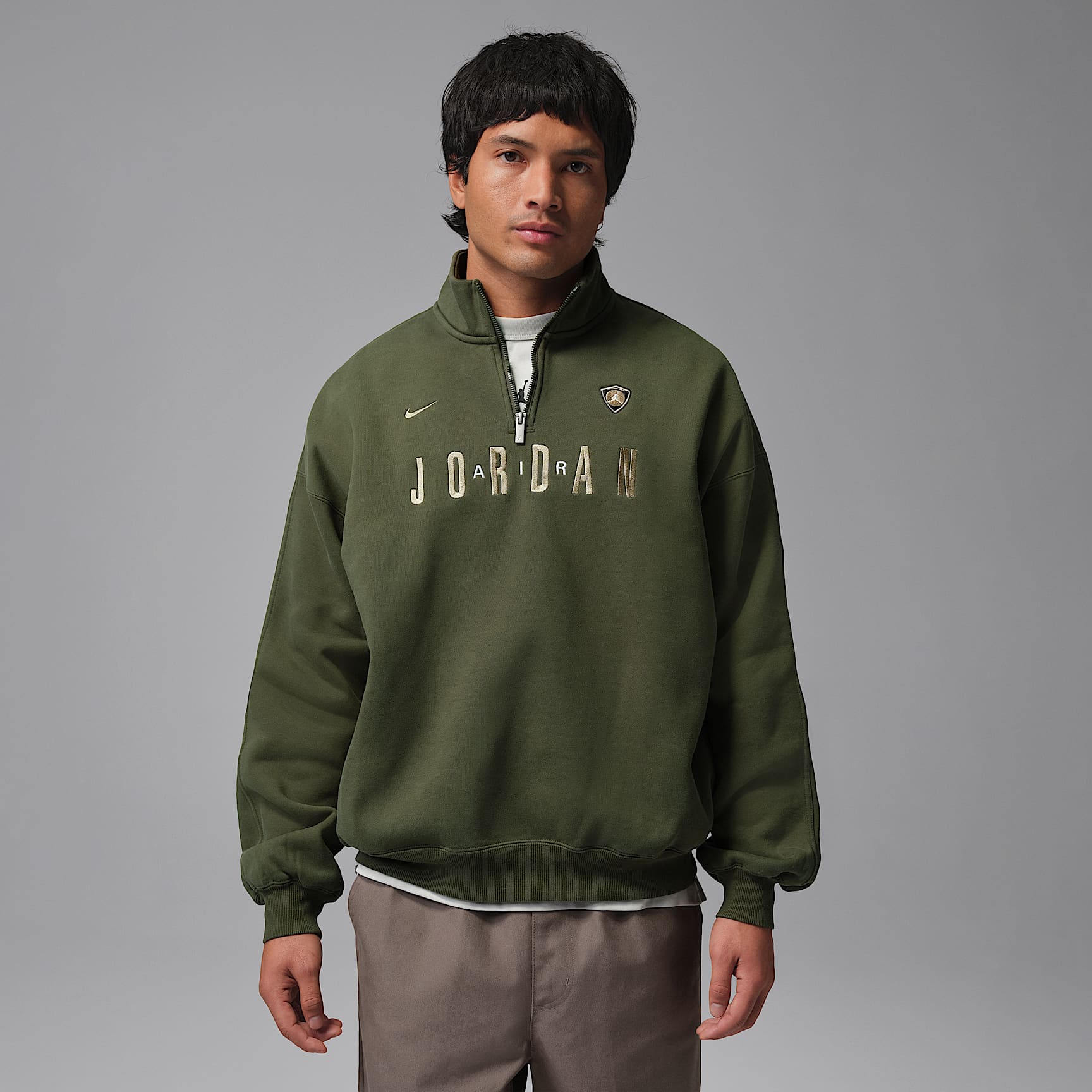 Jordan Flight Men's Graphic Fleece 1/4-Zip. Nike UK