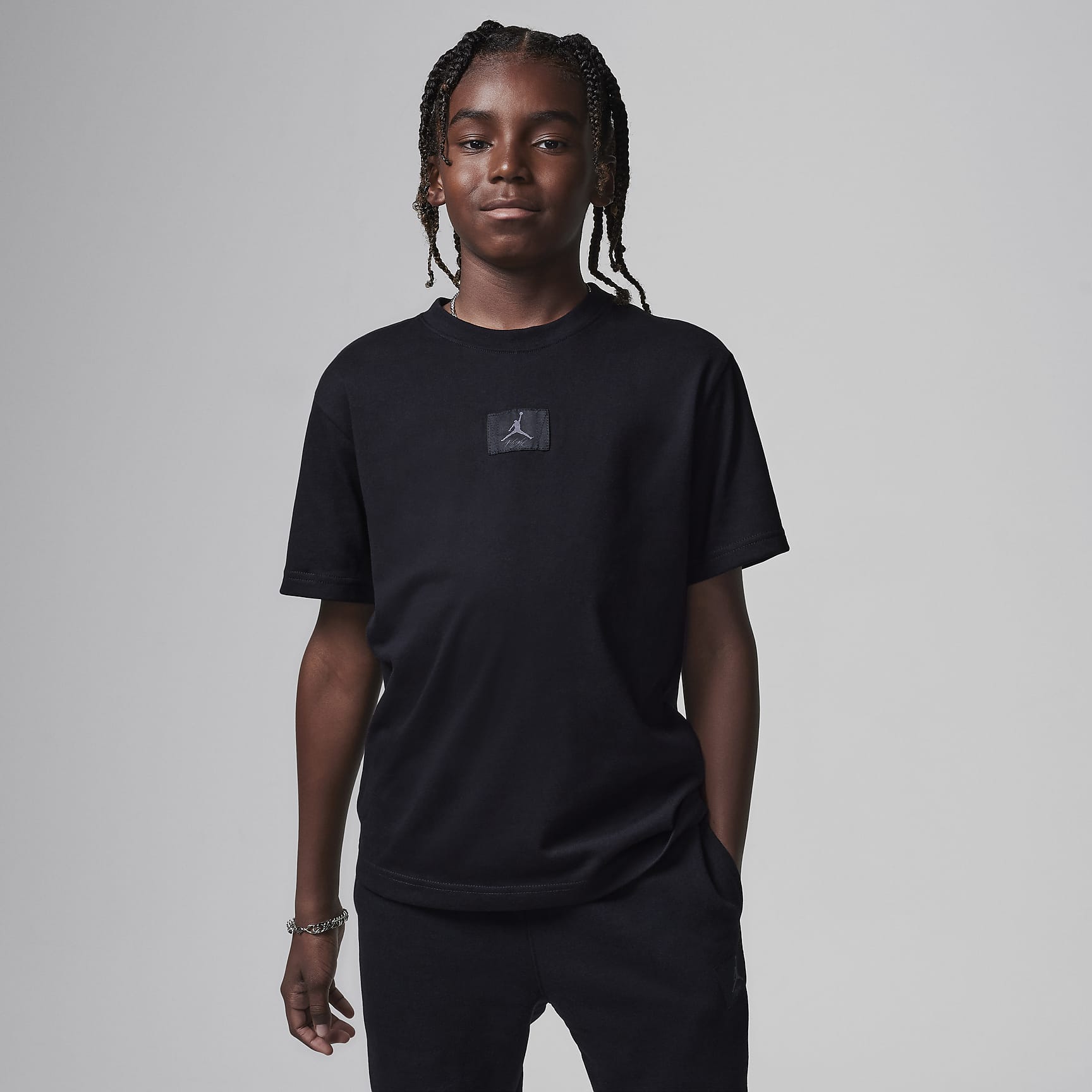 Jordan Big Kids' Ripped Flight Patch T-Shirt. Nike.com