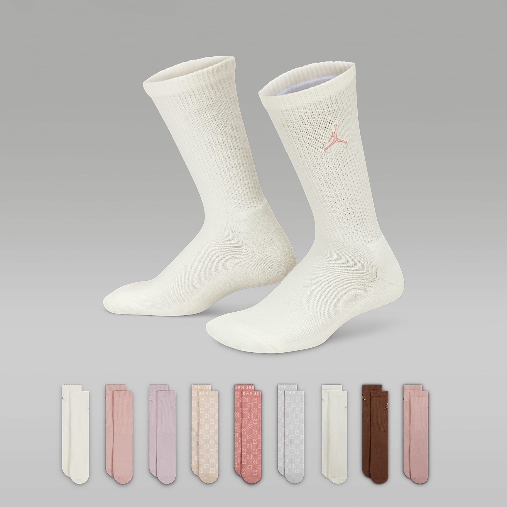 Jordan Older Kids' Festive Crew Gift Box (9 Pairs). Nike SI