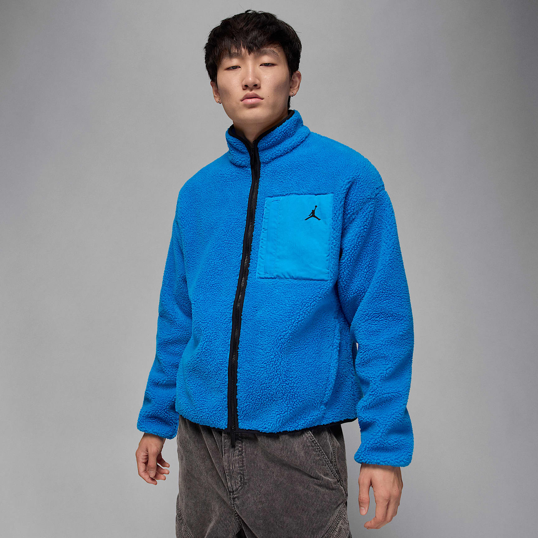 Jordan Flight Men's High-Pile Shearling Jacket. Nike IL