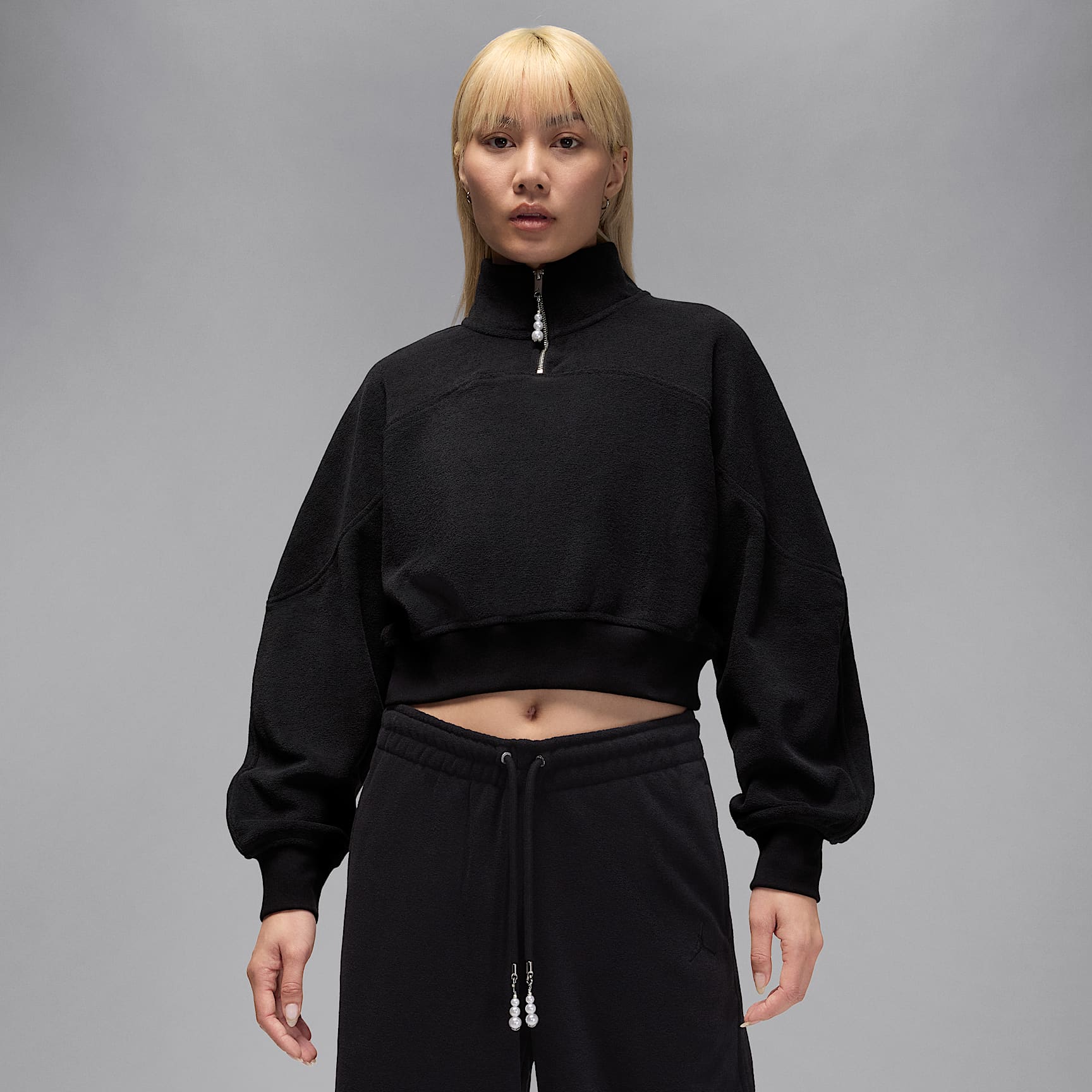 Jordan Flight Fleece Women's Quarter-Zip Top. Nike JP