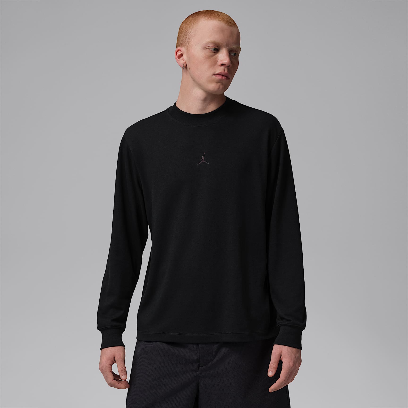 Jordan Sport Men's Dri-FIT Golf Long-Sleeve Mock Neck Sweatshirt. Nike BG