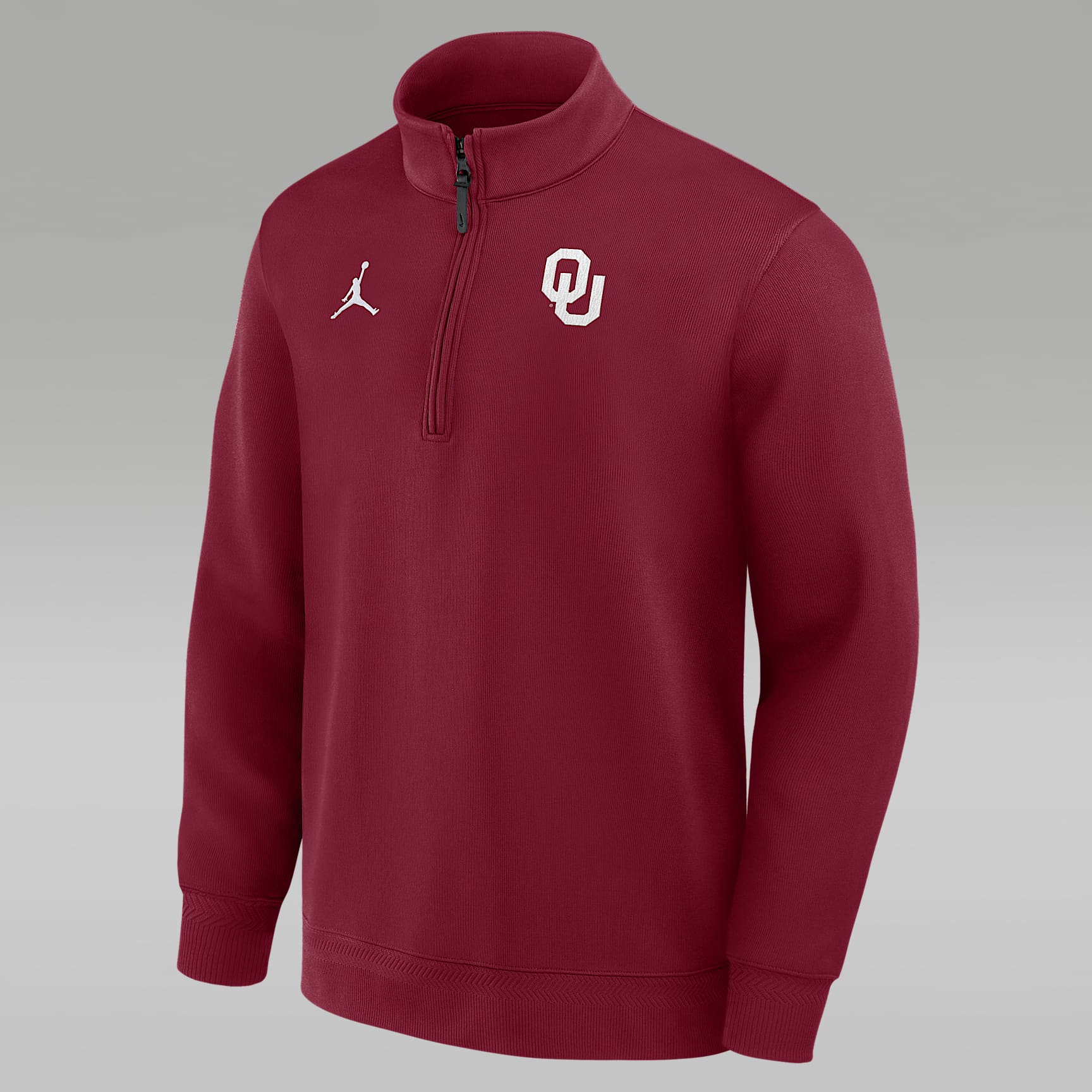 Oklahoma Coaches Men's Jordan Brand Dri-FIT College Long-Sleeve 1/2-Zip ...