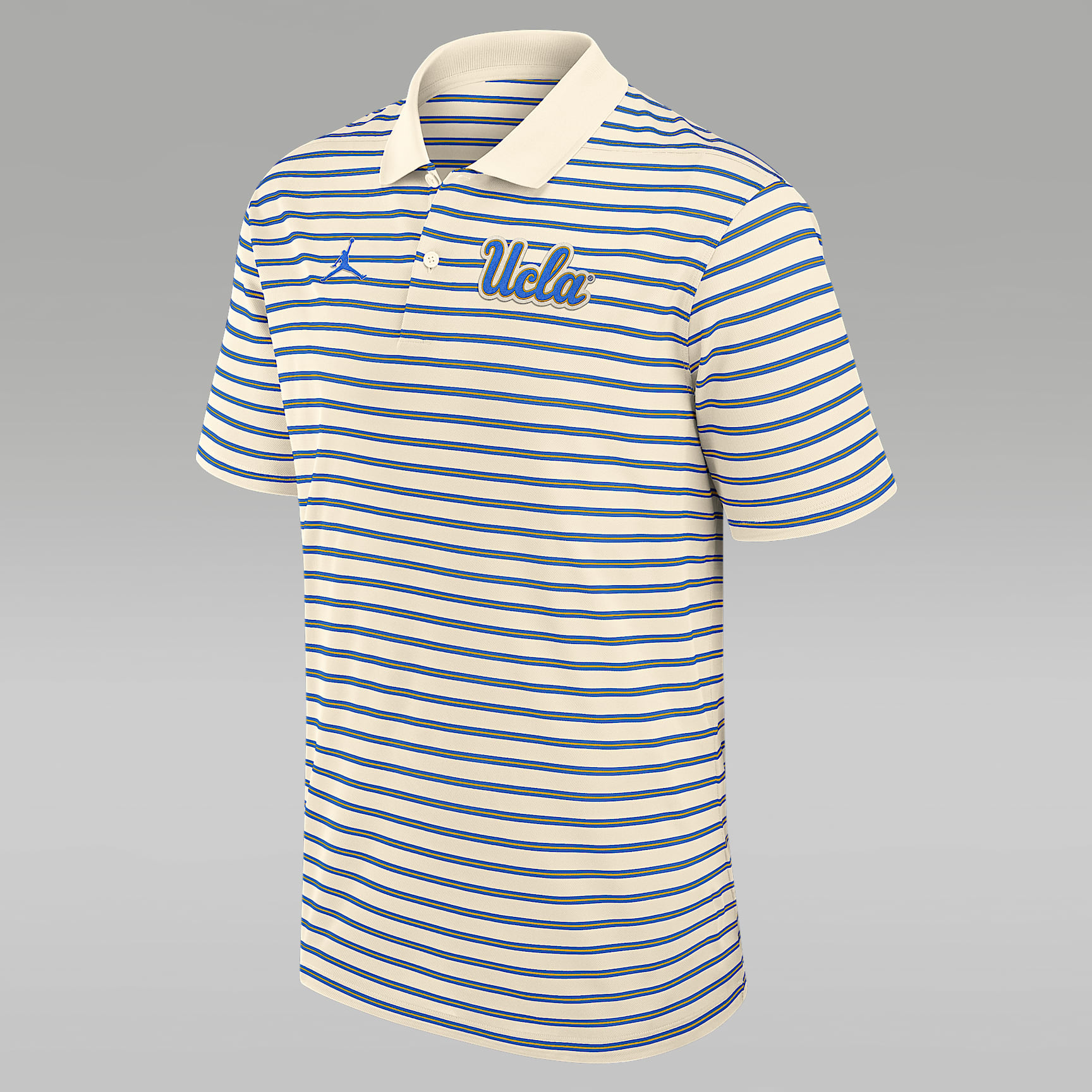 UCLA Striped Men's Jordan Brand Dri-FIT College Polo. Nike.com