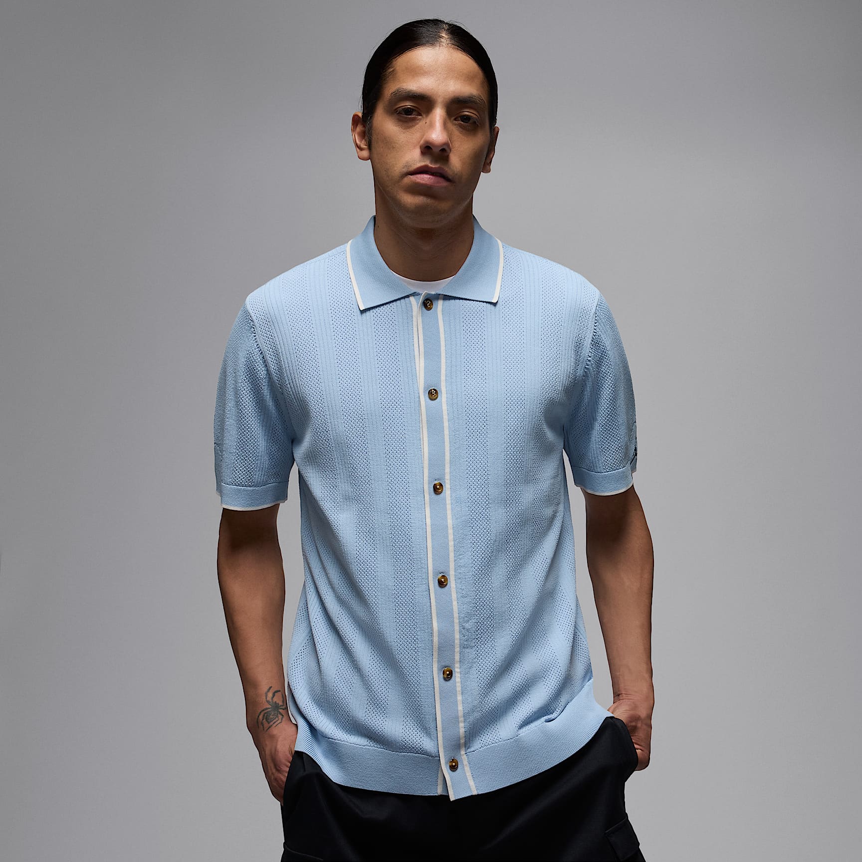 Męska zapinana na guziki koszulka dzianinowa do golfa Jordan Sport. Nike PL