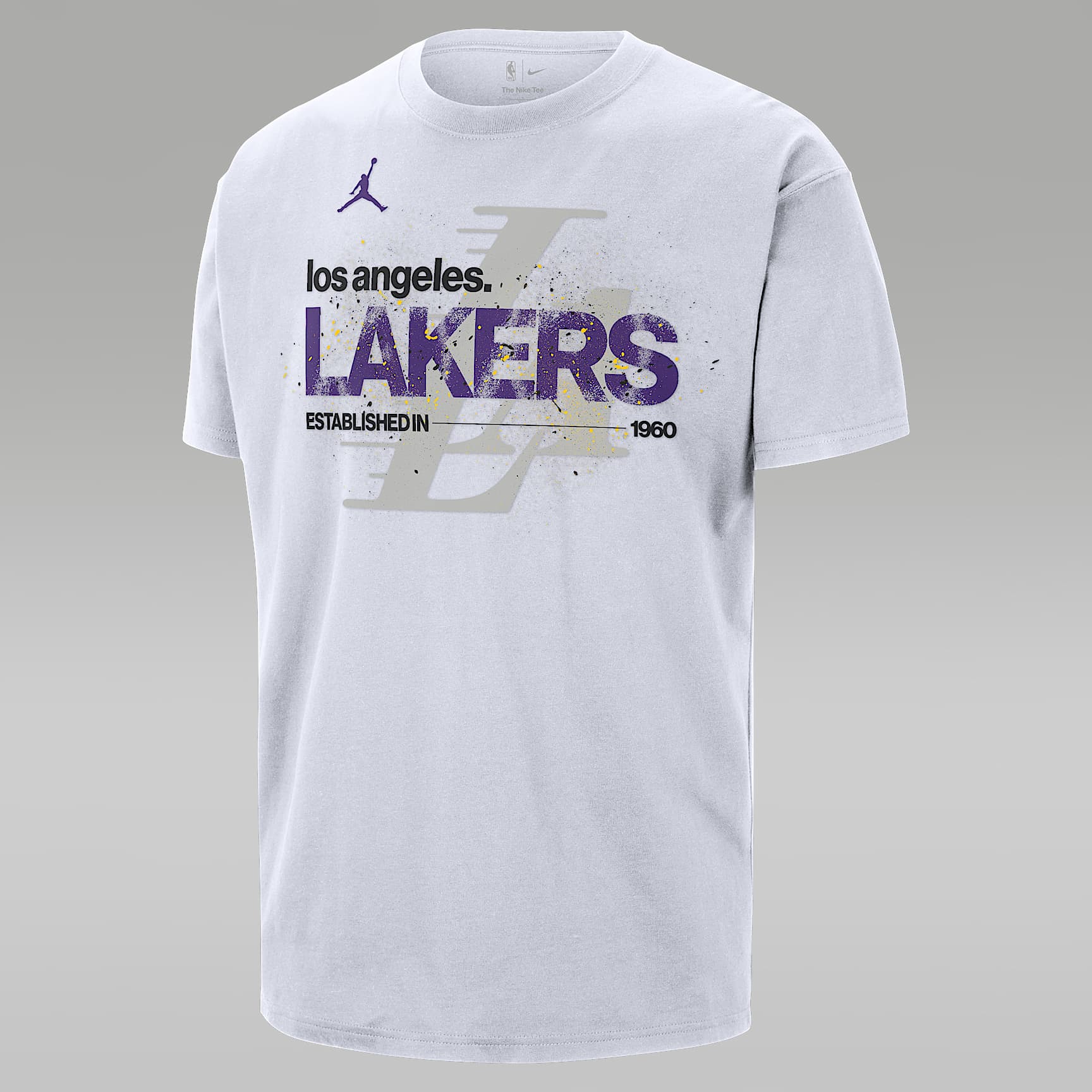 Los Angeles Lakers Courtside Men's Jordan '85 NBA Statement T-Shirt ...