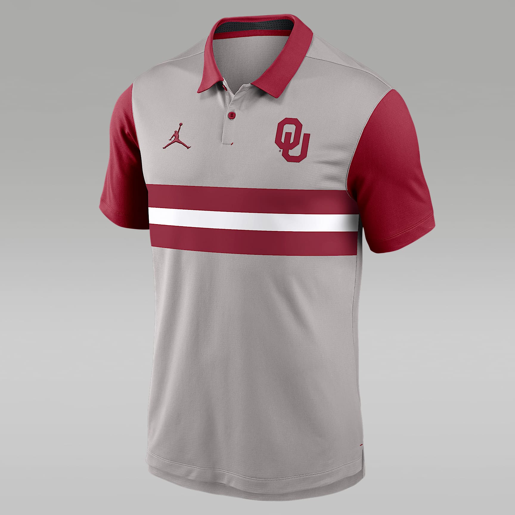 Polo universitario marca Jordan Dri-FIT para hombre Oklahoma Vapor ...
